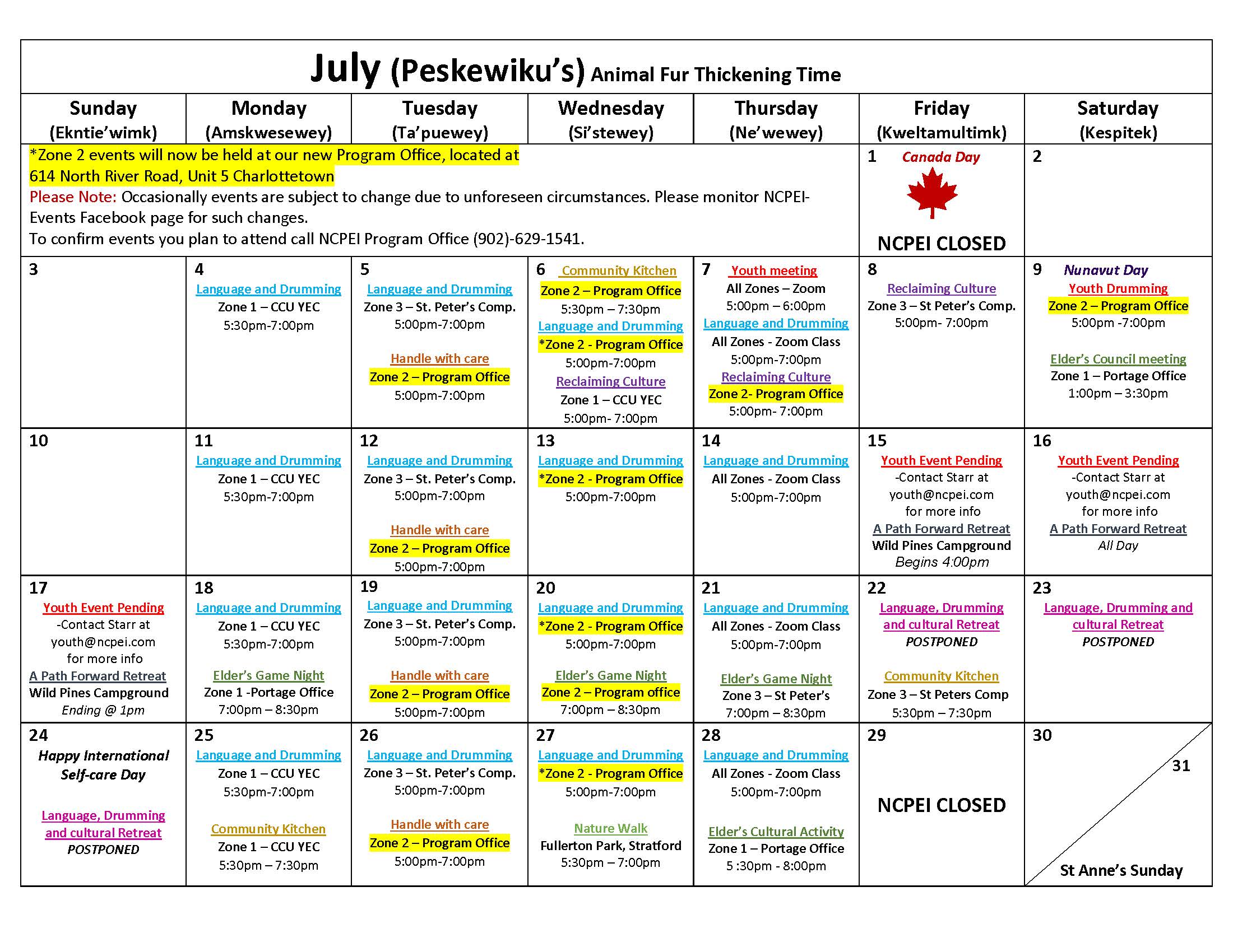 Native Council of Prince Edward Island | Indigenous People | PEI Epekwitk