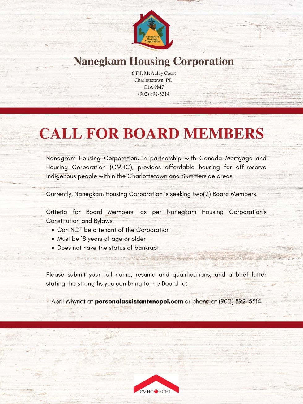 Community Meetings | Native Council of Prince Edward Island