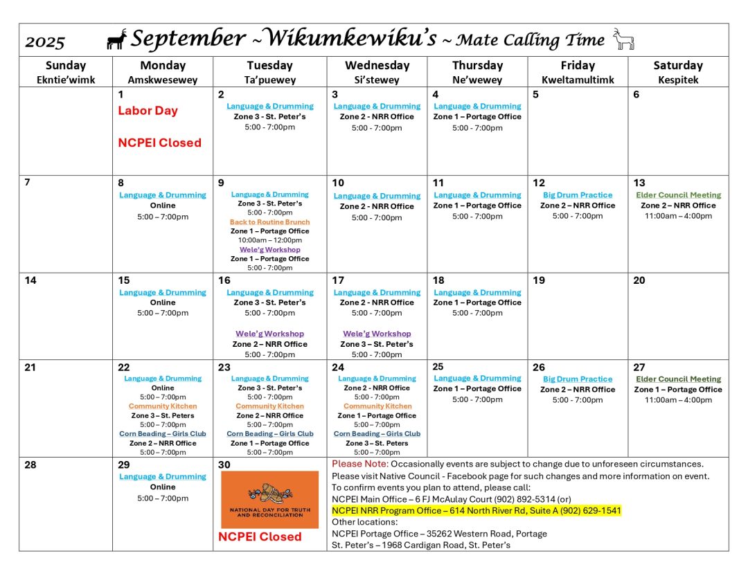 Native Council of Prince Edward Island | Indigenous People | PEI Epekwitk